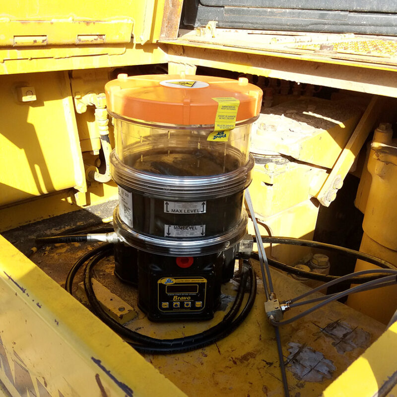 Aplicación Engrase. Sector Maquinaria Obra Pública - TRIBOLUTION - Sistemas de lubricación y ...