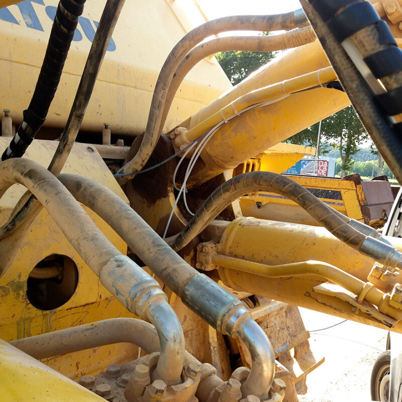 Aplicación Engrase. Sector Maquinaria Obra Pública - TRIBOLUTION - Sistemas de lubricación y ...